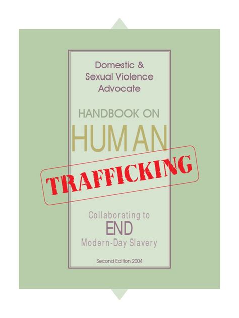 Domestic Sexual Violence Advocate Handbook Human Trafficking Pdf Human Trafficking Sex