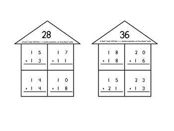 2 Digit Addition Without Regrouping Sort By Beach Teacher TPT