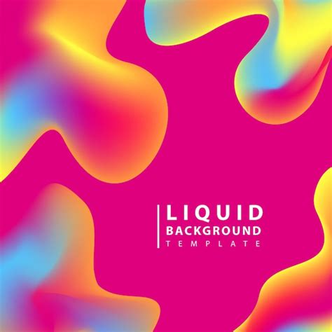 Premium Vector Fluid Abstract Background Colorful Liquid Shape Composition