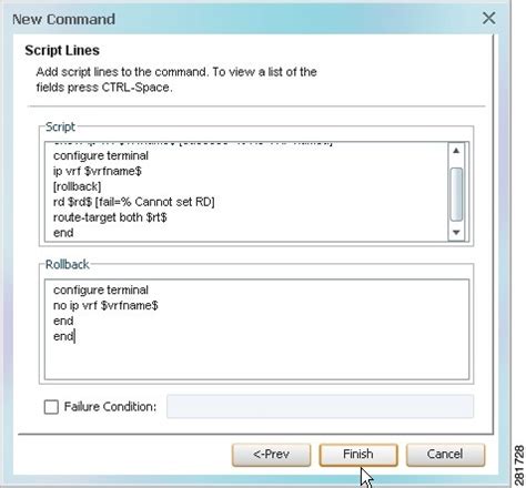 Cisco Prime Network Customization Guide Creating Commands And