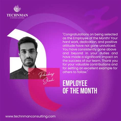 Technman Consulting On Linkedin Employeeofthemonth Teamplayer