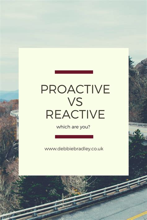 Reactive Vs Proactive Which One Are You