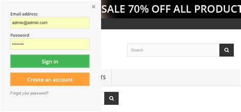 Prestashop 16x Tm Header Account Module Overview Template