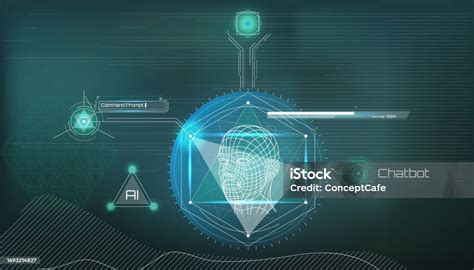 Vector Infographics About Intelligent Face Recognition Stock