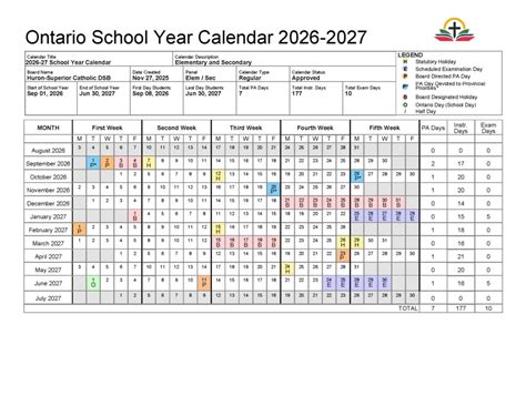 Schools Boards Approve School Year Calendar For 2026 2027 Hscdsb