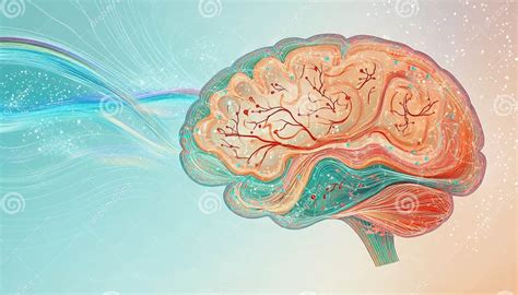 Human Brain Showing Neural Network And Data Flowing Through It Stock Image Image Of Artificial