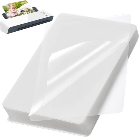 Clear Thermal Laminating Plastic Paper Laminator Sheets 200 Pack 3 Mil