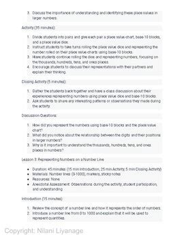 ALBERTA NEW CURRICULUM GR MATH Unit Yearly Lesson Plans TPT