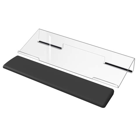 Jzrocker Ergonomic Acrylic Keyboard Stand Clear Ergonomic Tilt Risers For Improved Typing Desk