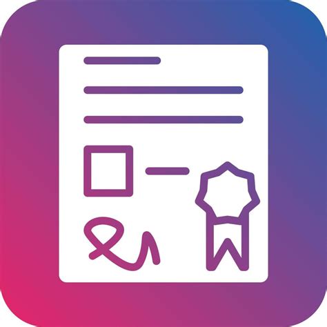 Certificate Icon Vector Design 22827118 Vector Art At Vecteezy