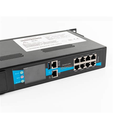 8 outlet horizontal tcp ip sensor breaker eco smart rack pdu 1u nbtuxin