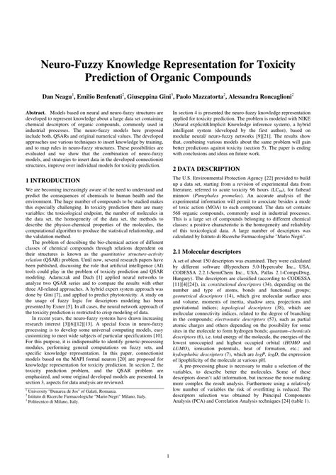 pdf neuro fuzzy knowledge representation for toxicity prediction of