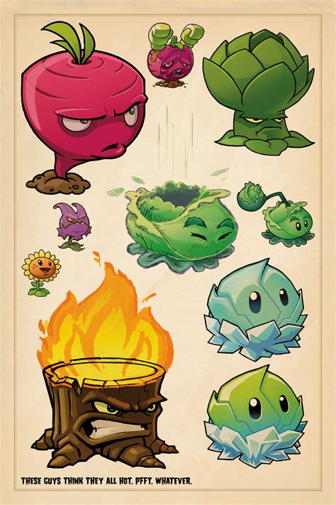 植物大战僵尸废稿原画集 哔哩哔哩