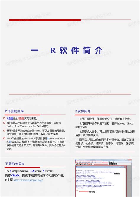 R软件介绍ppt模板下载 编号lzxkjvbz 熊猫办公