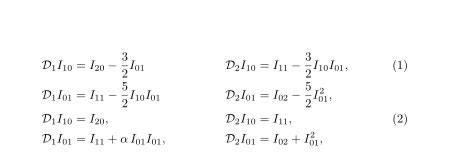 Eqnarray How To Align Equations In Two Columns Tex Latex Stack Exchange