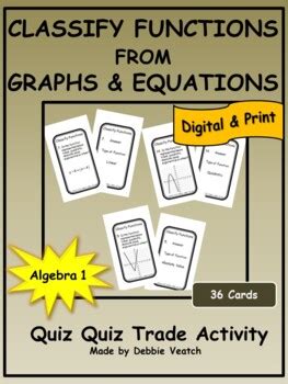 Classify Functions Quiz Quiz Trade Activity Algebra Digital TPT