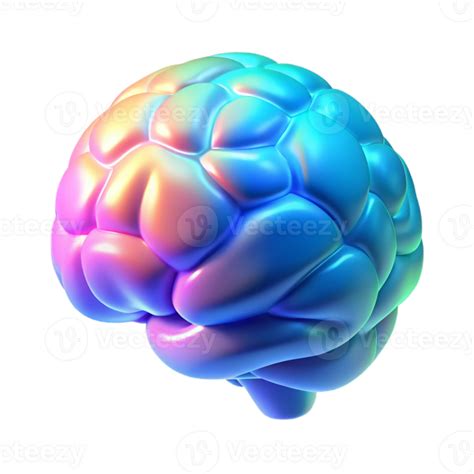 Serene Rustic A Holographic Projection Of A Human Brain Rotating Slowly Different Areas