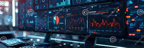 A High Tech Computer Screen Displaying A Detailed Network Monitoring Dashboard With Real Time