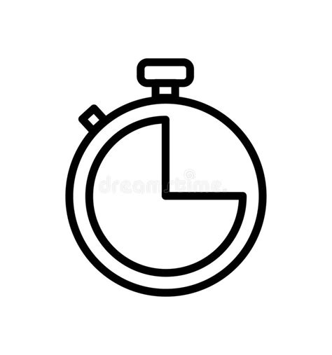 Stopwatch Stop Watch Timer Icon For Apps And Websites Stock Vector