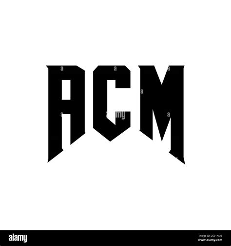 Acm Letter Logo Design For Technology Company Acm Logo Design Black And White Color Combination
