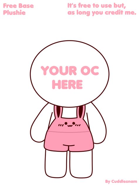 Free Base Plushie By Cuddlesnam On Deviantart