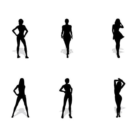 силуэты женщин Png женский клипарт фитнес фон Png картинки и пнг рисунок для бесплатной