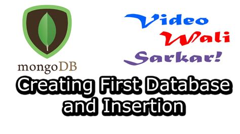 mongodb in hindi urdu no 3 creating first database and insertion