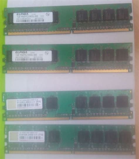1gb Ddr2 800 Mhz Pc2 6400 Ram Kingmax Kingston Samsung Moduli