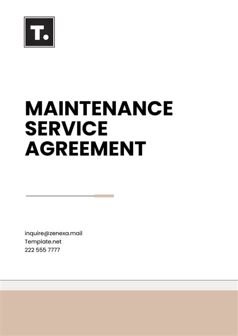 Free Comprehensive Annual Maintenance Contract Template To Edit Online