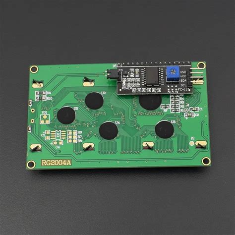 Iic I2c 2004 204 20 X 4 Character Lcd Display Module Blue For Arduino