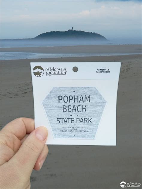 Popham Beach State Park Maine Stickerdecal Etsy