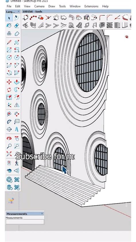 Abdul Ghafoor Zaki On Instagram Creating A Modern Circular Facade In Sketchup Using 1001bit