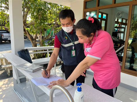 ศบส ที่ 1 ตรวจประเมินสถานประกอบการเพื่อสุขภาพหลังจากได้รับใบอนุญาตประกอบกิจการ ประเภทกิจการ การ