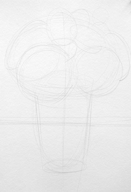 장미 스케치 단계별 과정 꽃 연필 그림 스케치 잉크 아트