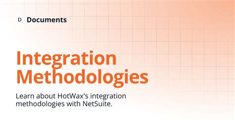 Integration Methodologies Documents