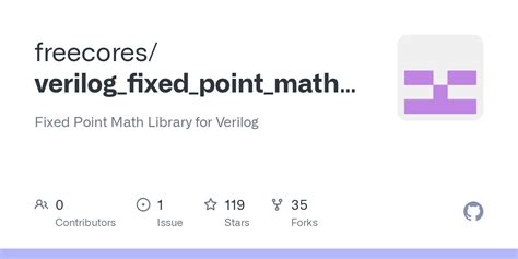 Github Freecores Verilog Fixed Point Math Library Fixed Point Math Library For Verilog