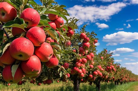 丰盈的苹果树高清图片下载 正版图片600734196 摄图网