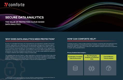 Data Analytics Fact Sheet Resources Comforte