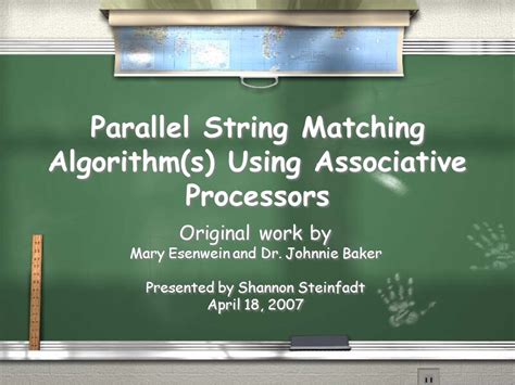 Parallel String Matching Algorithms Using Associative Processors