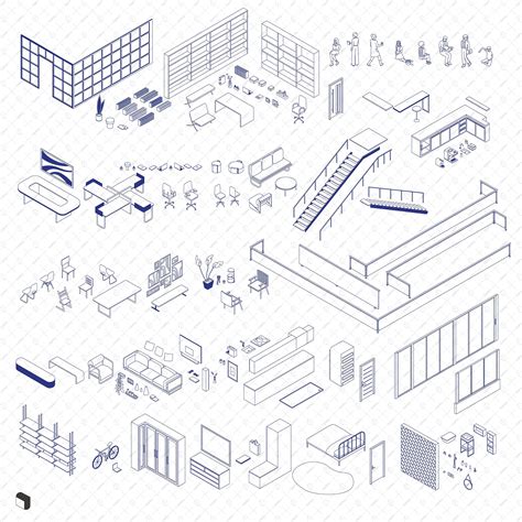 Axonometric Cad Apartment Block First Floor Toffu Co