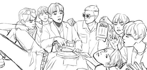 Bts Coloring Pages Coloringlib