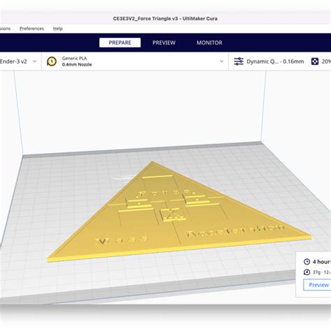 🔺 Force Formula Triangle Science Manipulative・ Stl File For ・cults