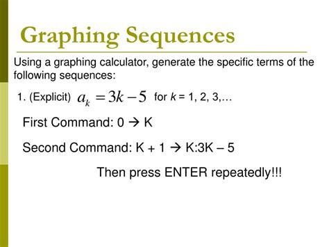 Ppt Graphing Sequences Powerpoint Presentation Free Download Id 5669196