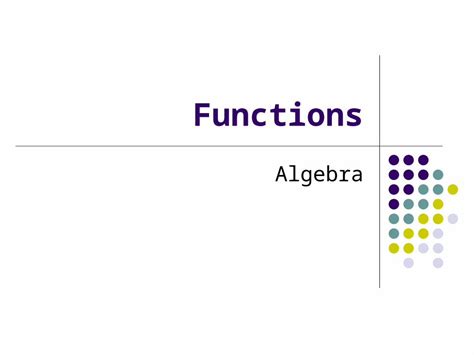 Ppt Functions Algebra Functions Definitions Relation A Set Of Coordinate Points X Y
