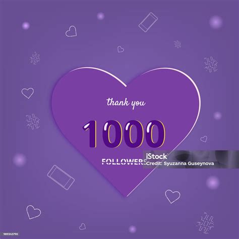 1 K 추종자 감사 합니다 게시물 소셜 미디어에 대 한 벡터 일러스트입니다 1에 대한 스톡 벡터 아트 및 기타 이미지 1 10 Number 1000 Istock