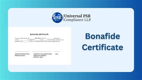 How To Get A Bonafide Certificate In India Online And Offline Process 2025