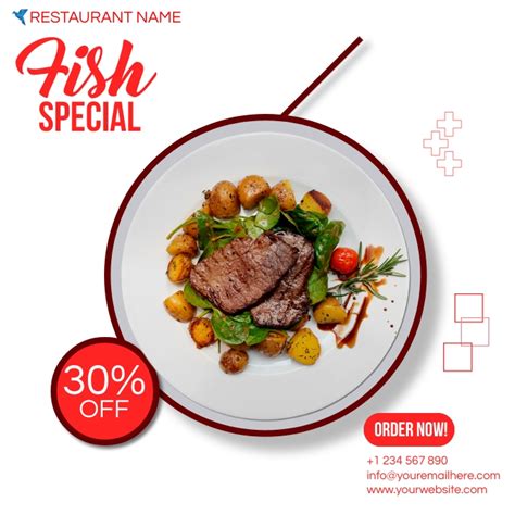 Fish Menu Template Postermywall