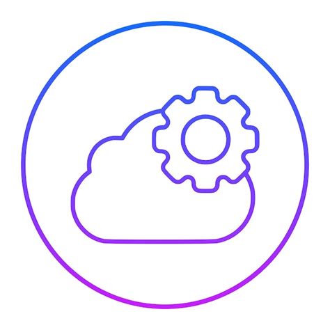Premium Vector Cloud Setting Icon