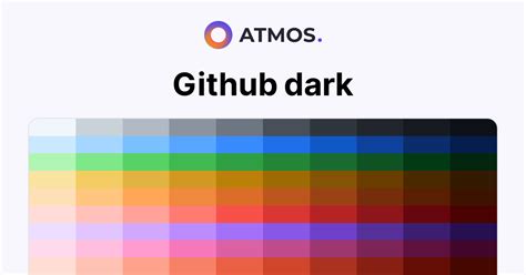 Github Dark Palette Template Atmos
