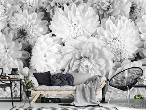 Black White Floral Wallpaper Designs At Bridget Pardo Blog